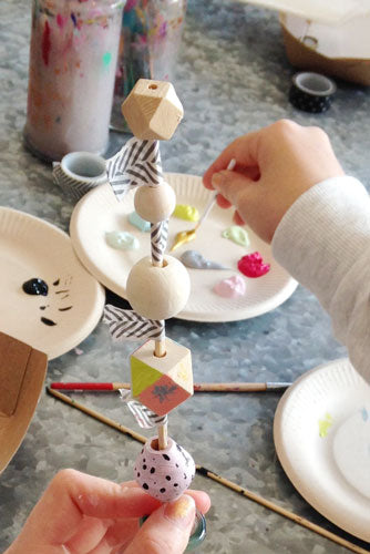 Wooden Beaded Keyring Making • Art & Craft Party – Maker's Loft